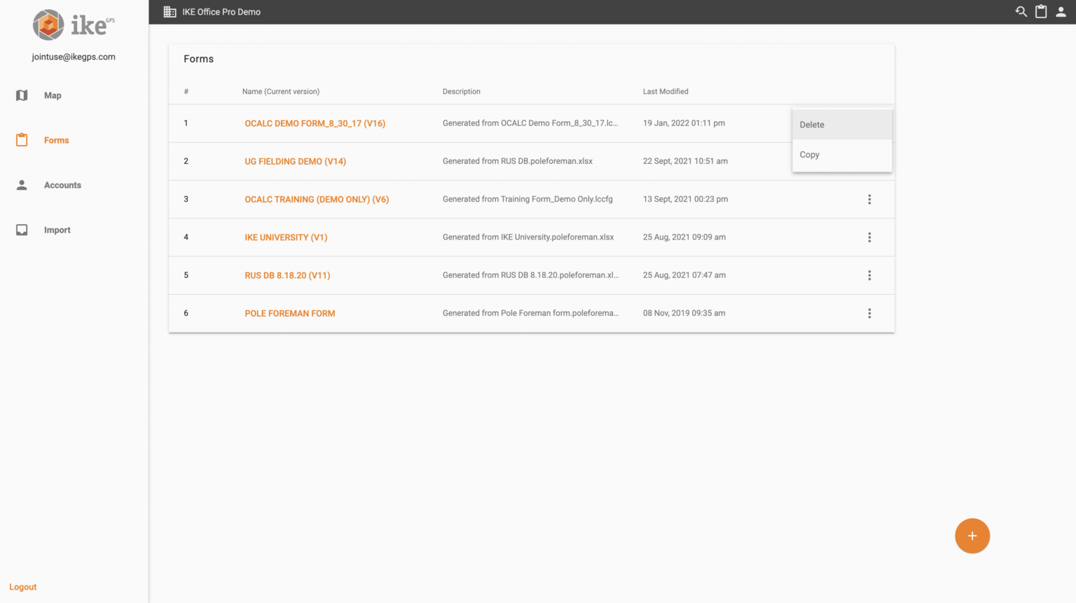 IKE Office Tour - Form Builder - ikeGPS